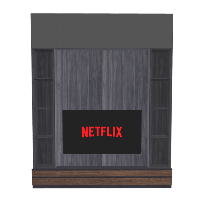 TV Console & Feature Wall (Statement) | High Quality Bespoke Furniture ...